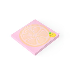 Pink, Lemon, Kawaii Art, Sticky Notes, 4x4, Cute, Bright, Summer ...