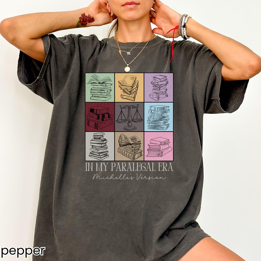 Custom Paralegal Comfort Colors Shirt, in My Paralegal Era Tshirt ...
