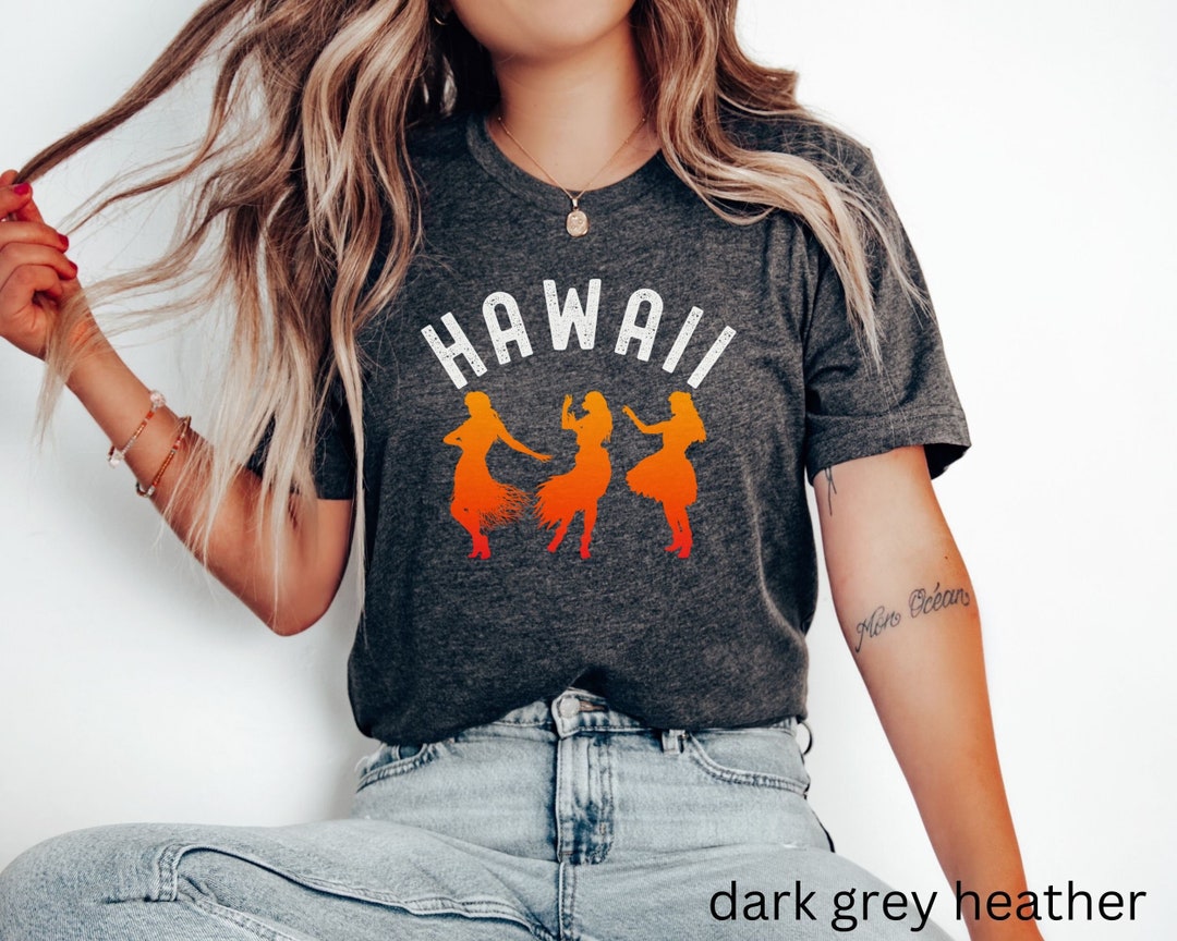 Hawaii Hula Shirt, Hawaii Sunset Hula Dancer T-shirt, Hawaiian Hula Tee ...