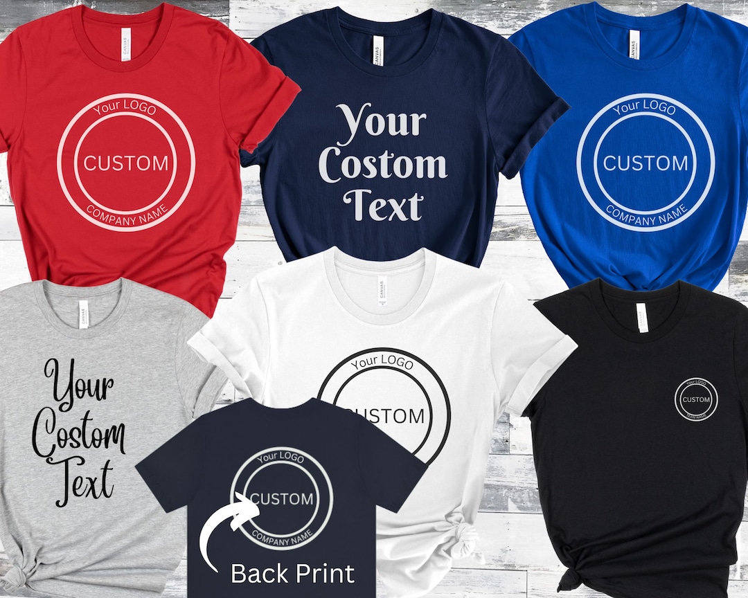 Custom Business Logo Shirt Company Custom T-shirt Logo - Etsy