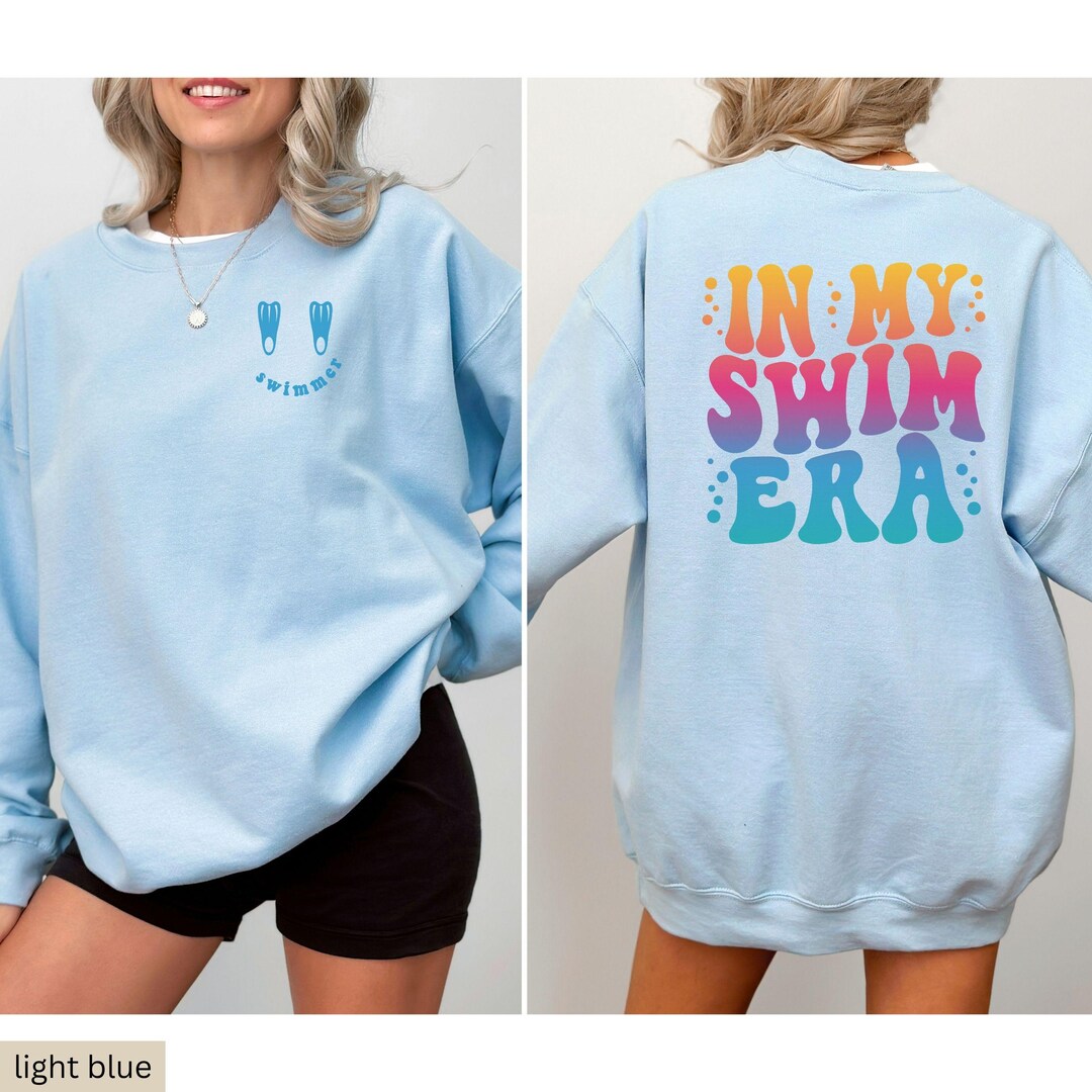 In My Swim Era Sweatshirt, Swimmer Hoodie, Swimmer Sweater, Funny Swim ...