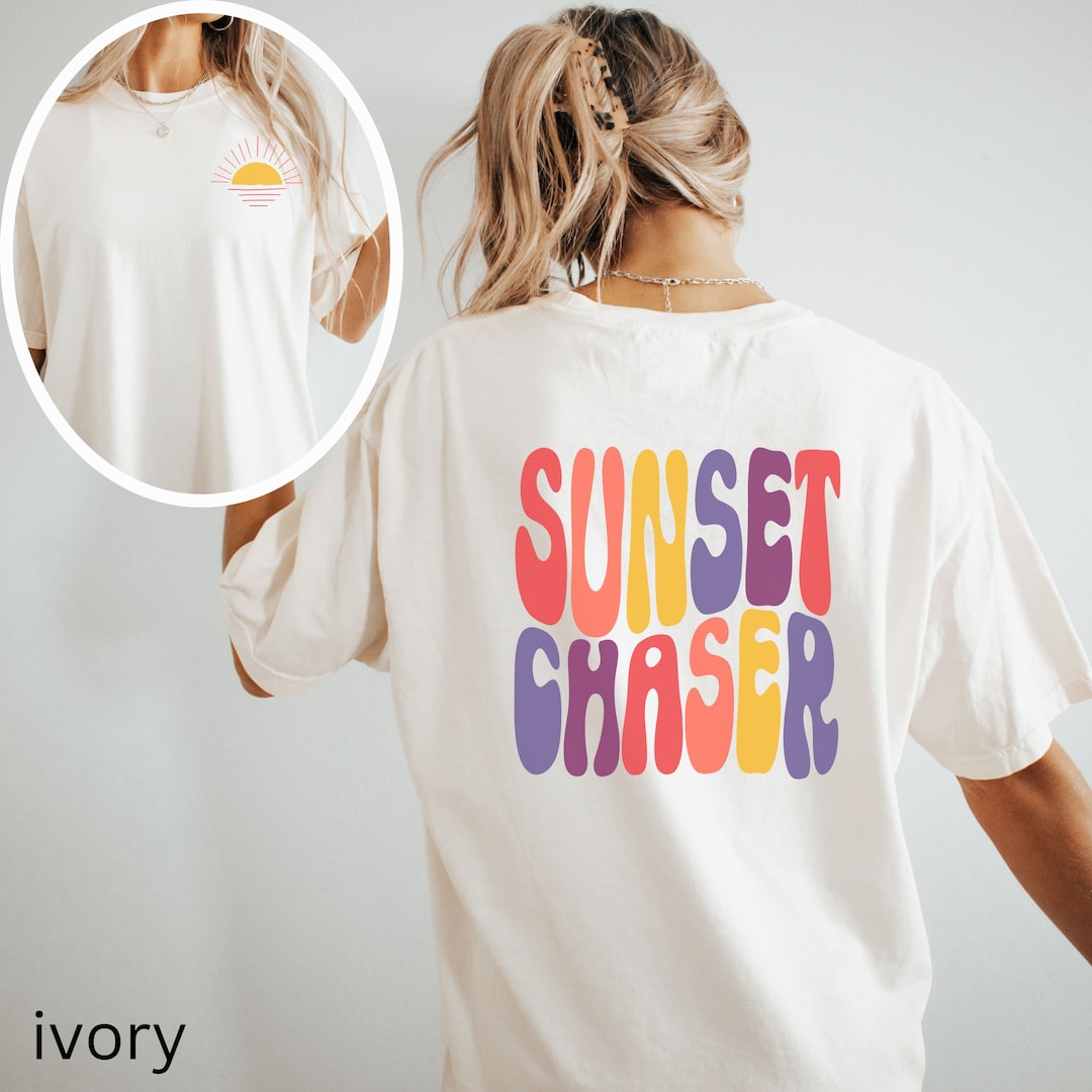 Retro Sunset Shirt, Sunset Lover T-shirt, Gift for Nature Lover, Camper ...