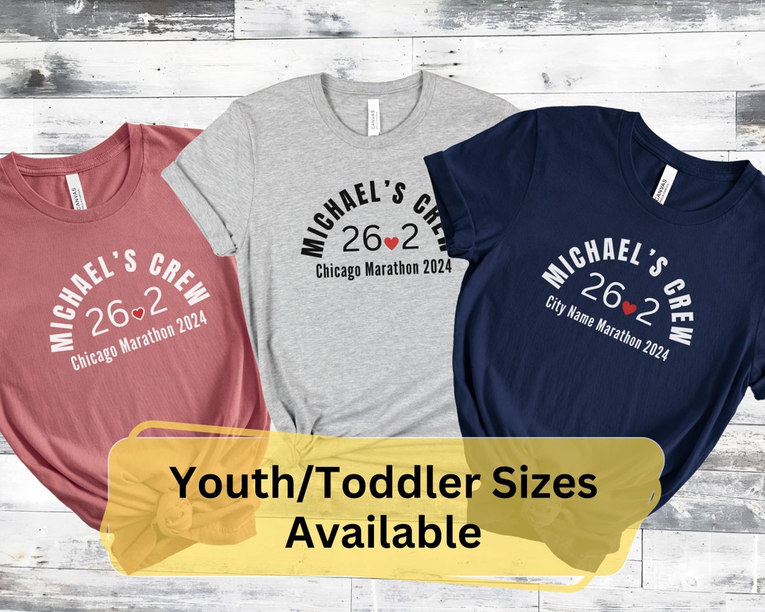 Custom Marathon Support Crew Shirt, Supporter Team Group Tshirt for ...