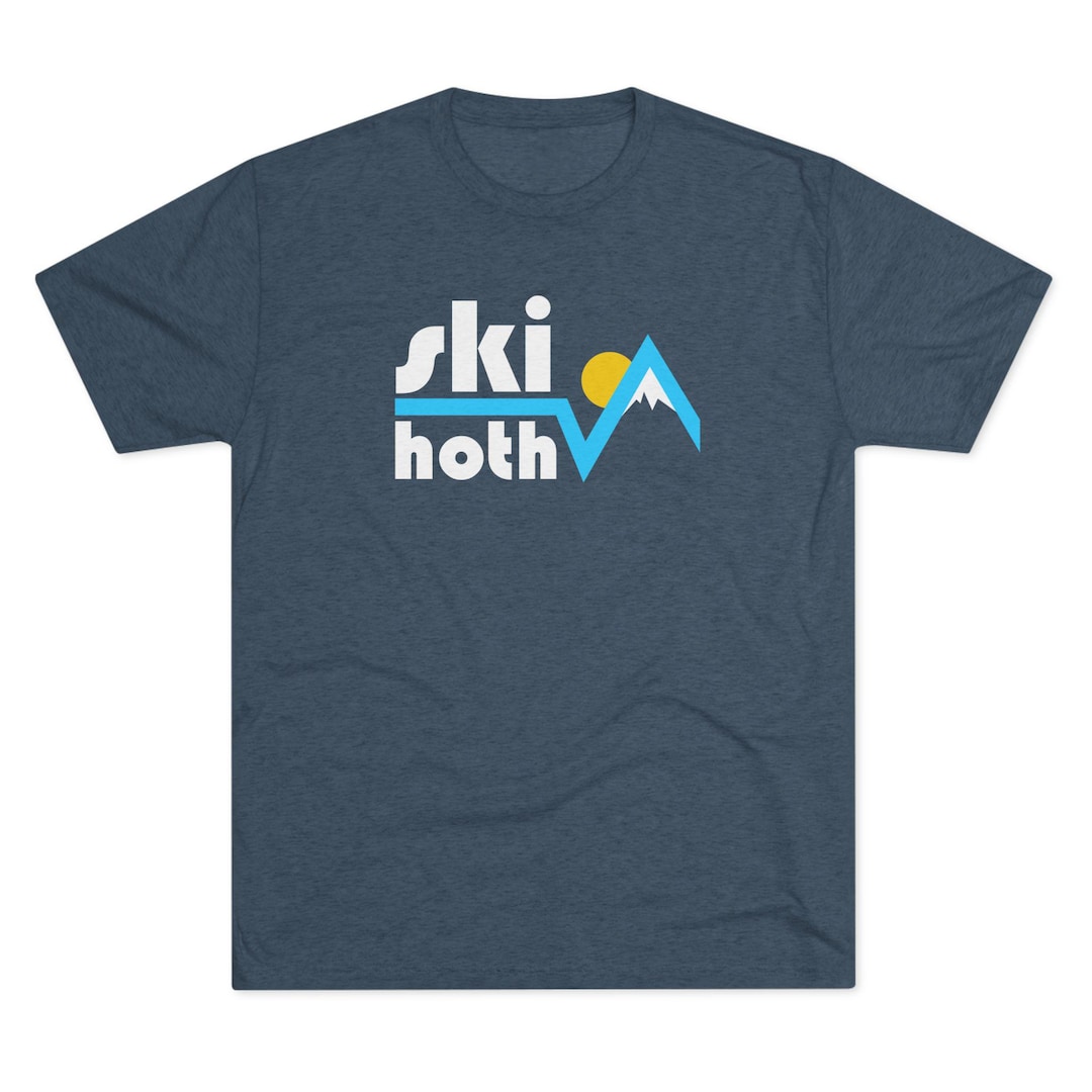 Ski Hoth Logo Tee T-shirt | Retro Mountain Ski Design - Etsy