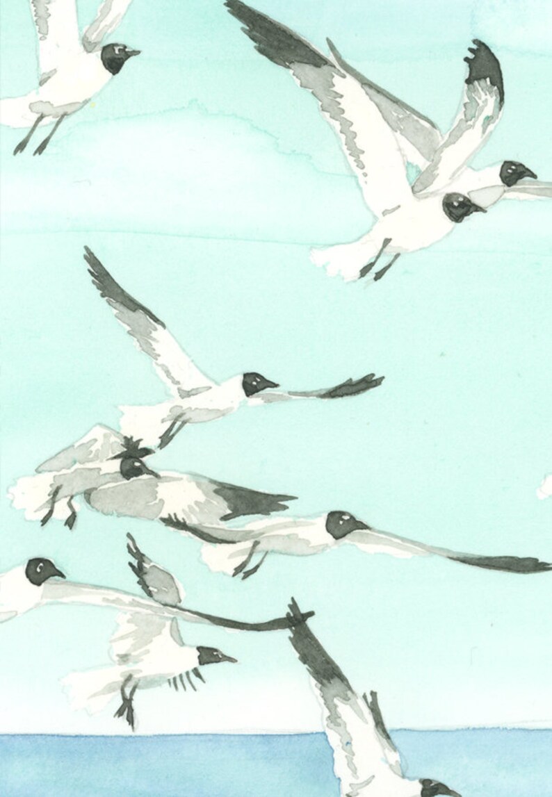 Birds in Flight Fine Art Print - Etsy