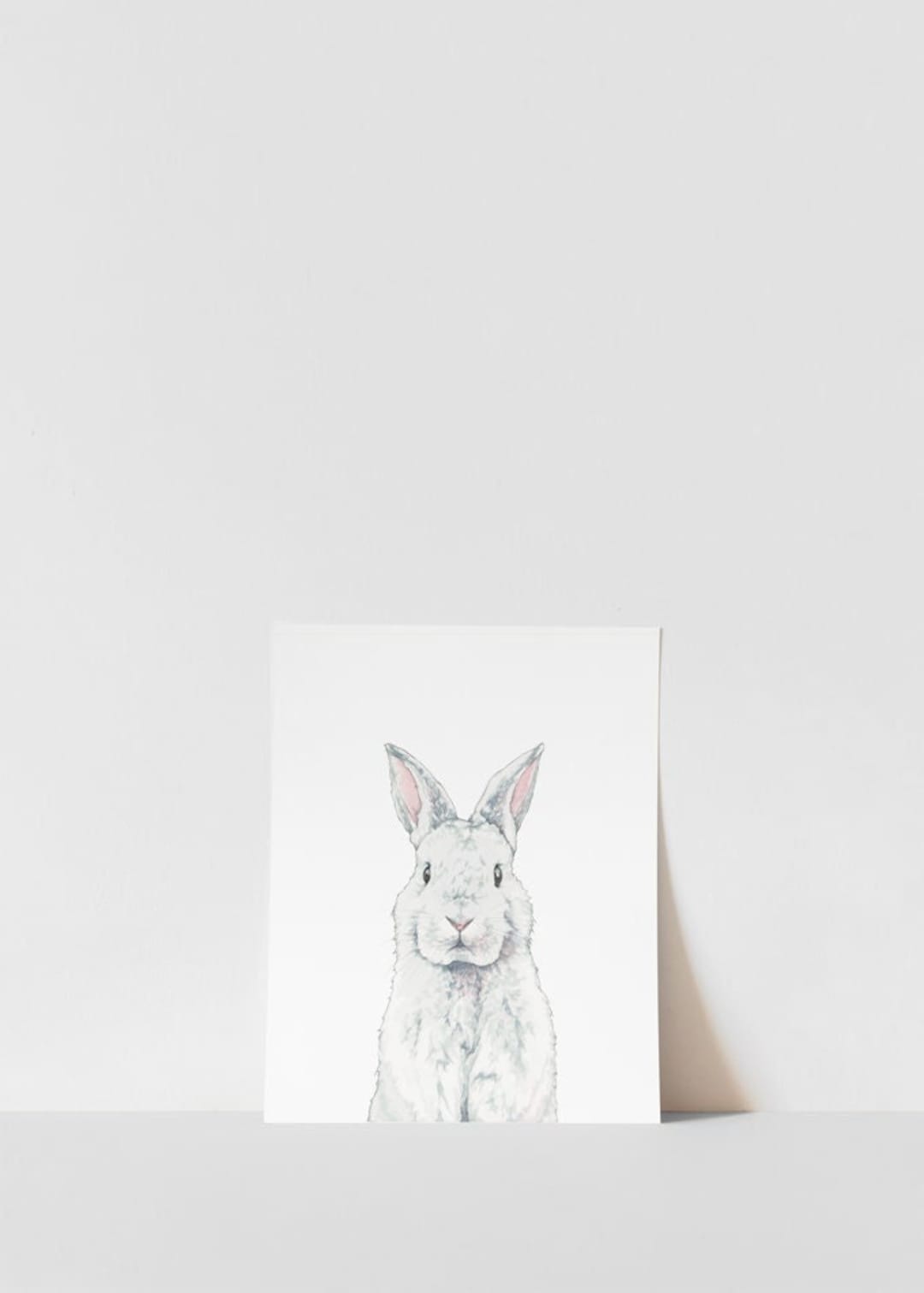 Curious Rabbit Fine Art Print - Etsy