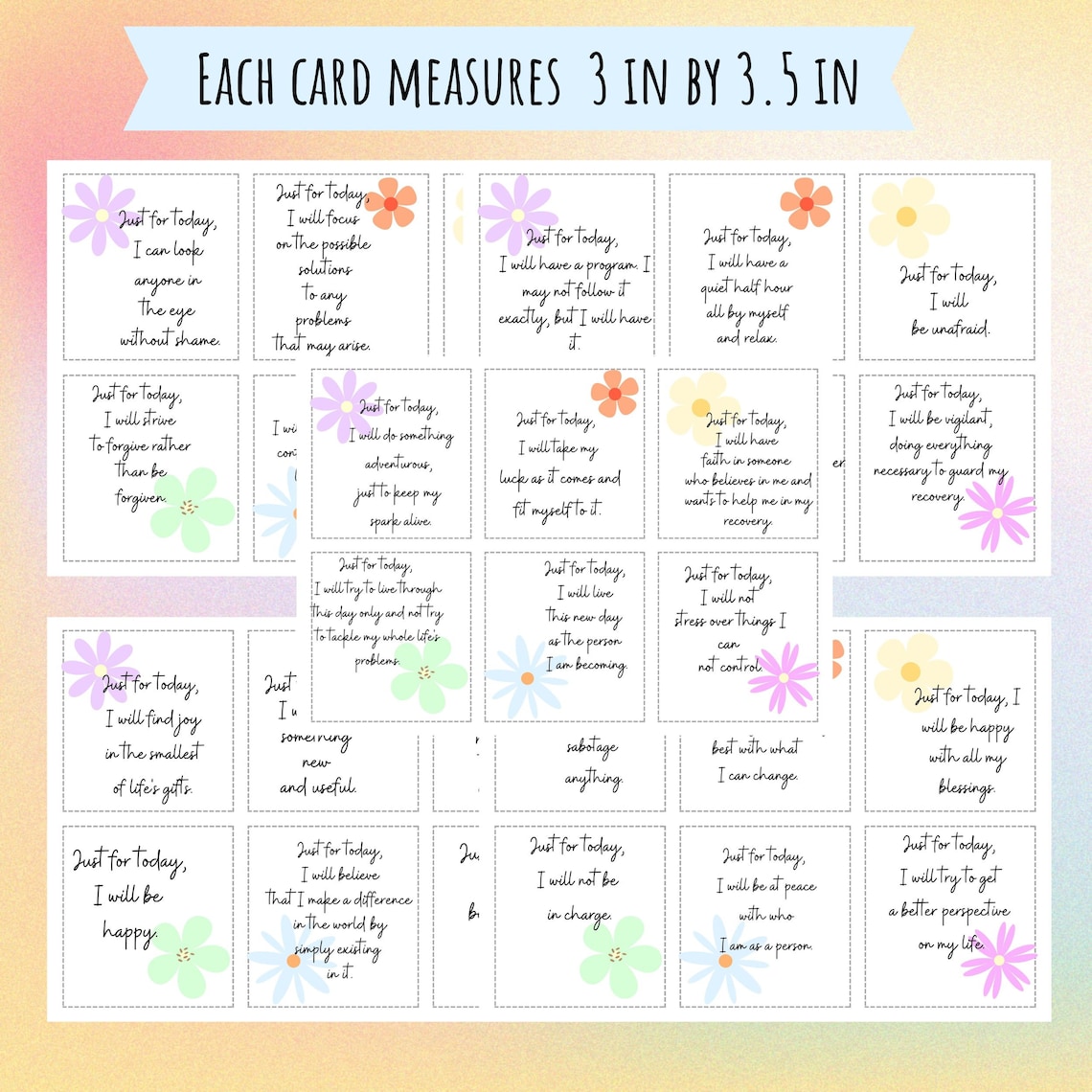 Daily Affirmations, Positive Thinking, Just for Today, Addiction ...