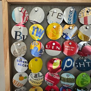 Framed Upcycled Art, Beer Art, Aluminum Can Art, Mosaic Art, Eco ...