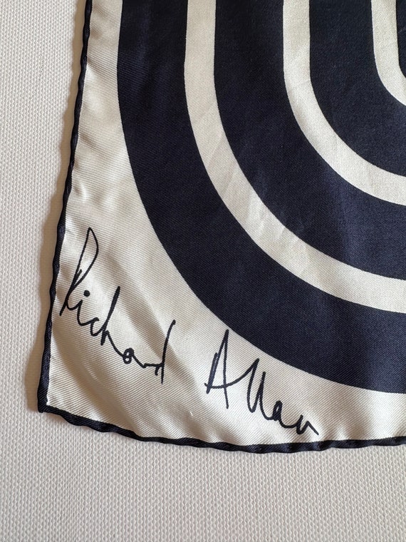 Original Richard Allan 1960’s Circuit Silk Scarf - Gem