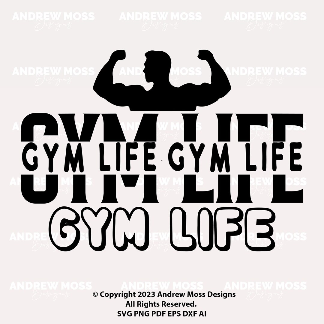 Gym Fitness SVG PNG PDF Workout Svg, Gym Life Svg, Gym Quote Svg ...