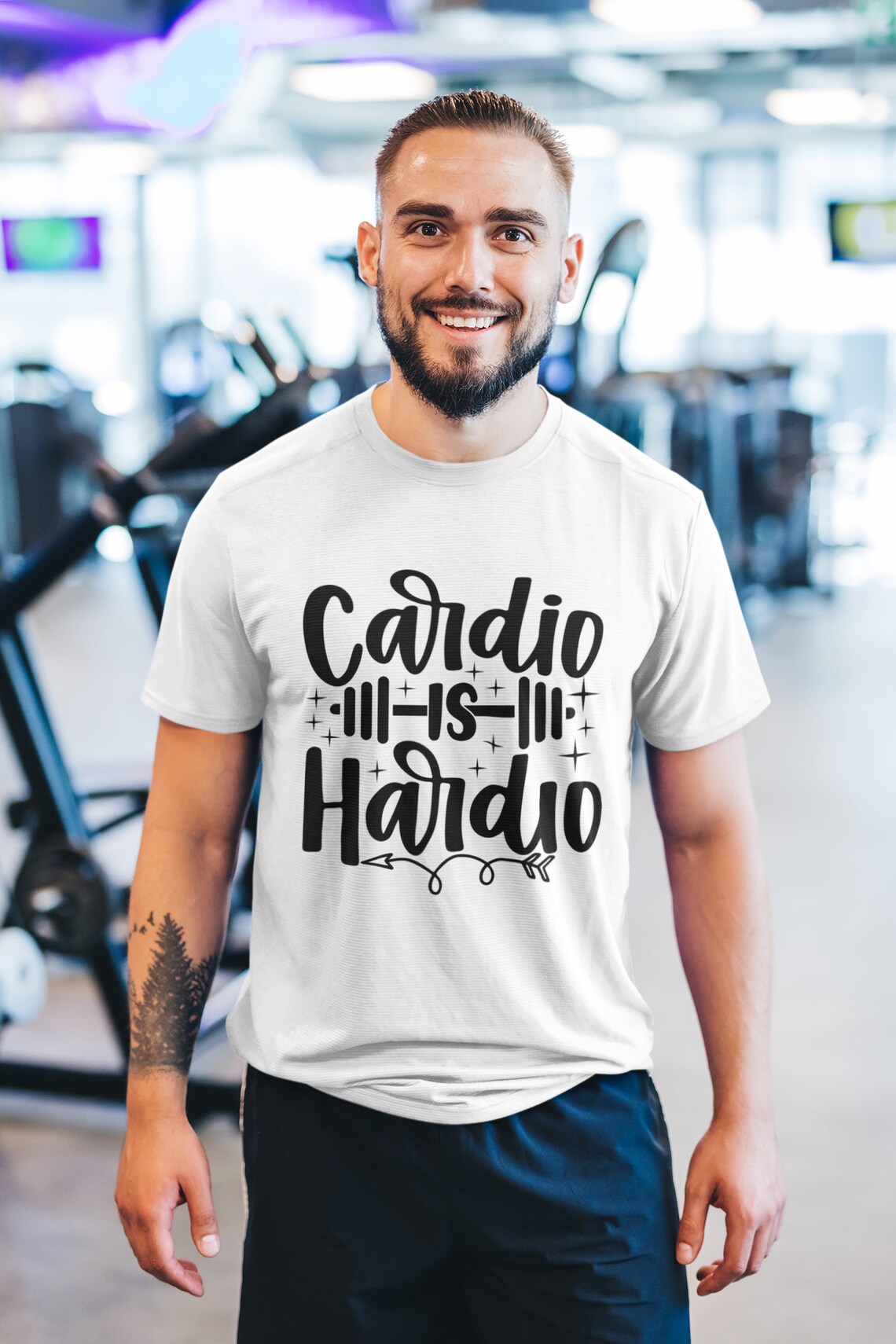 Cardio is Hardio SVG PNG PDF Workout Svg, Gym Life Svg, Gym Quote Svg ...