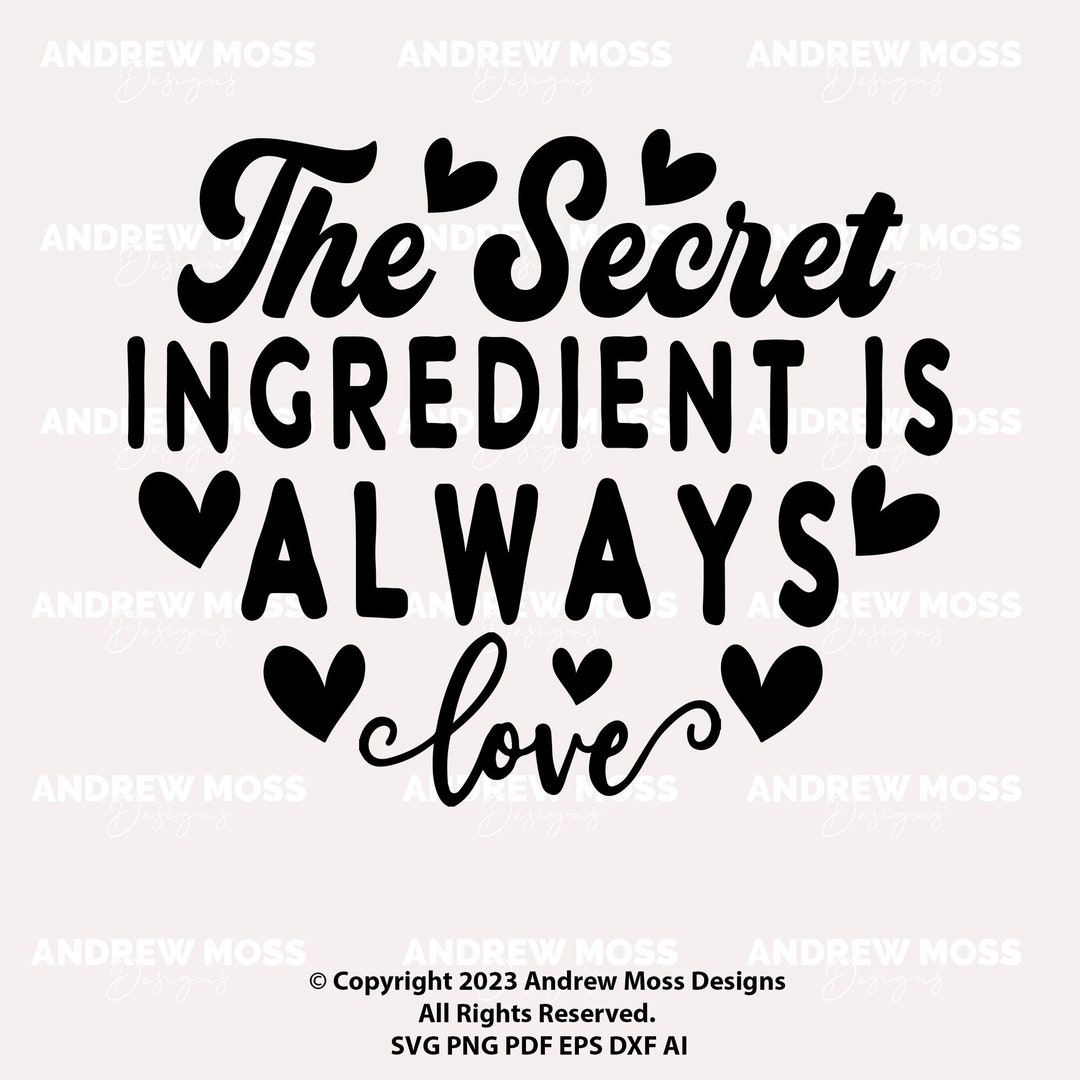 Best Ingredient is Love SVG PNG PDF , Love Svg, Couple Svg, Love Time ...