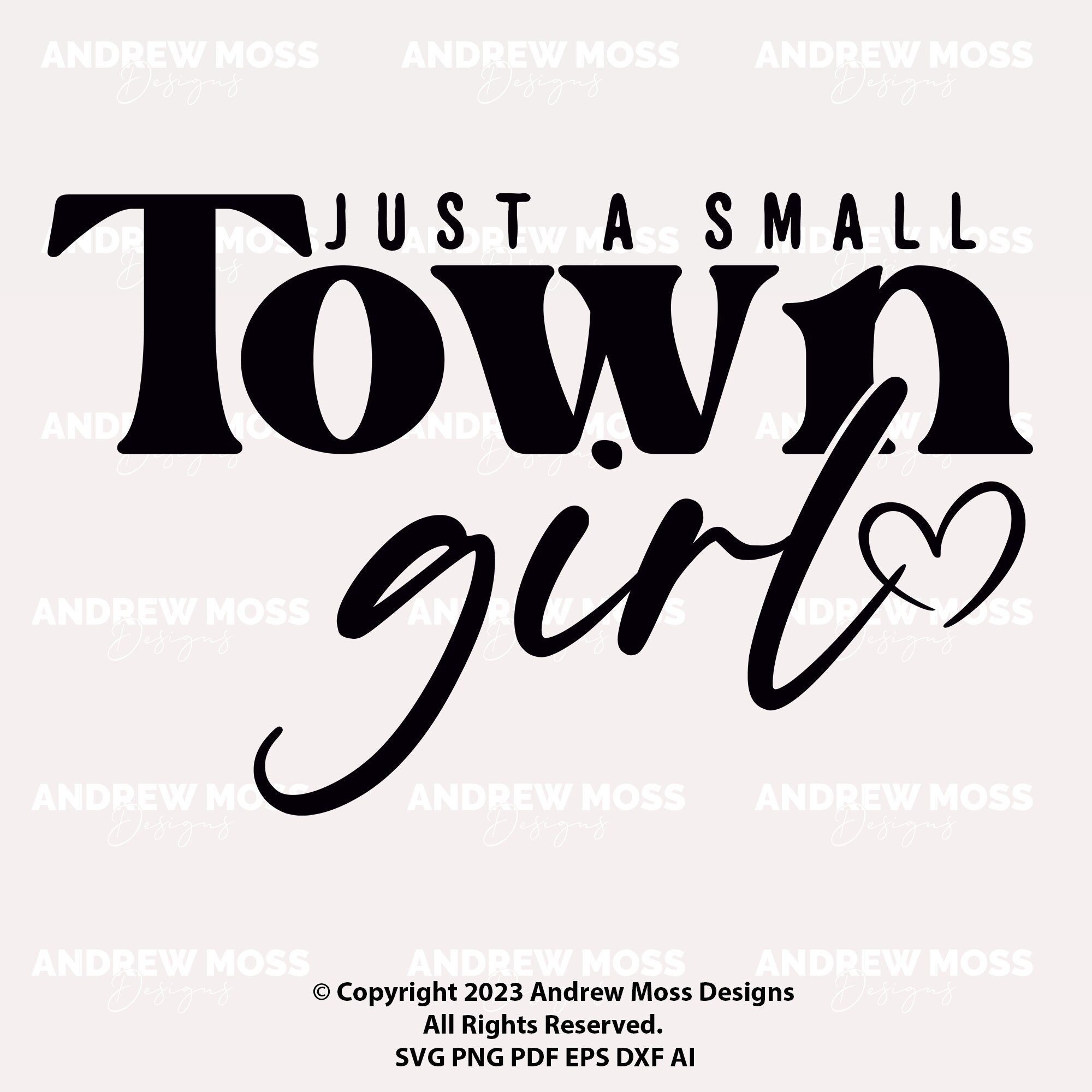 Just a Small Town Girl SVG PNG PDF, Country Girl Svg, Southern Girl Svg ...