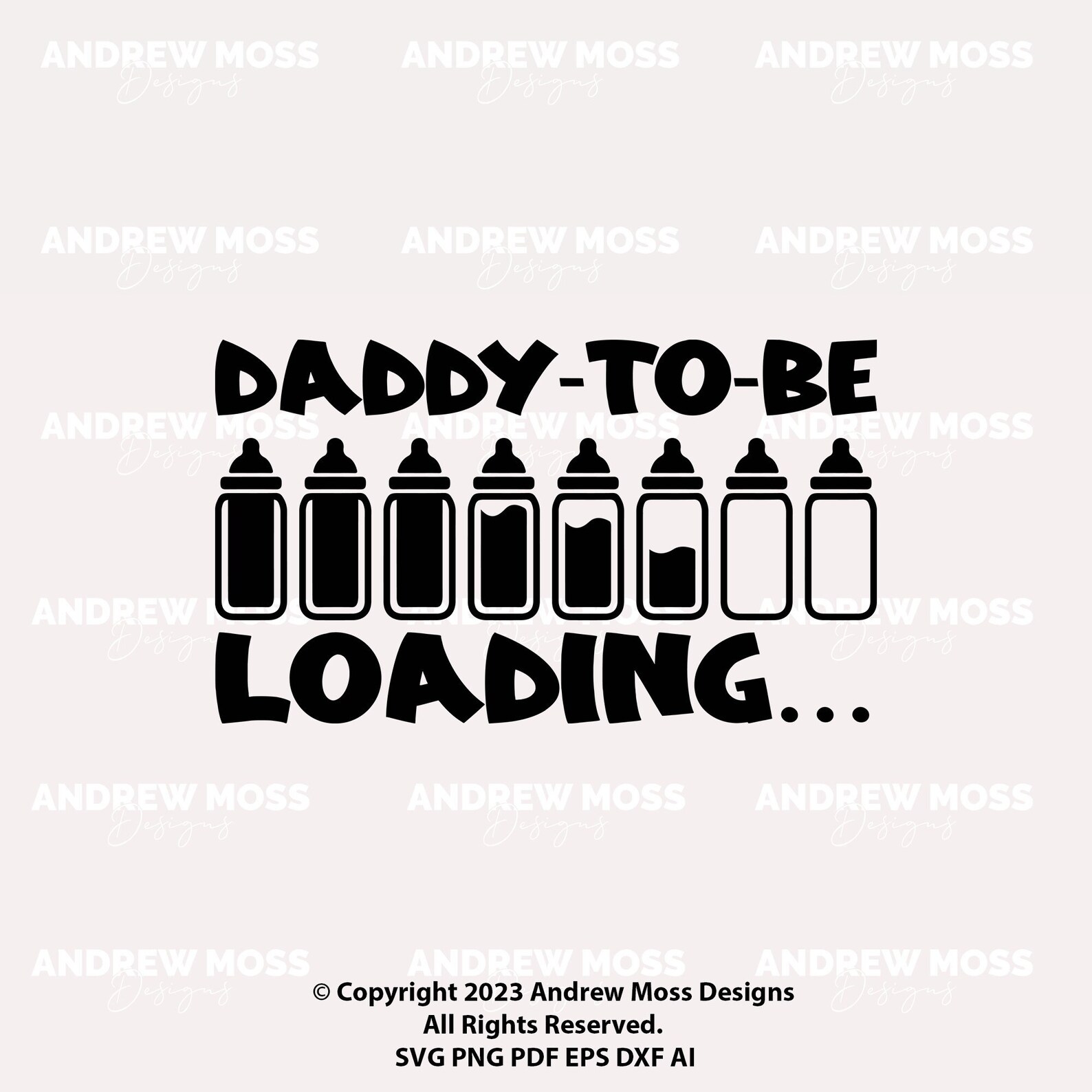 Daddy to Be Loading SVG PNG , Dad Svg, Father Svg, Fathers Day Svg, Dad ...