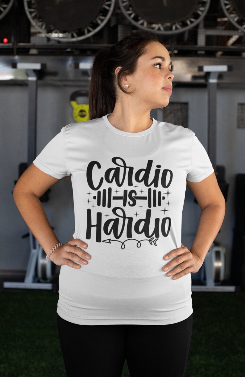 Cardio is Hardio SVG PNG PDF Workout Svg, Gym Life Svg, Gym Quote Svg ...