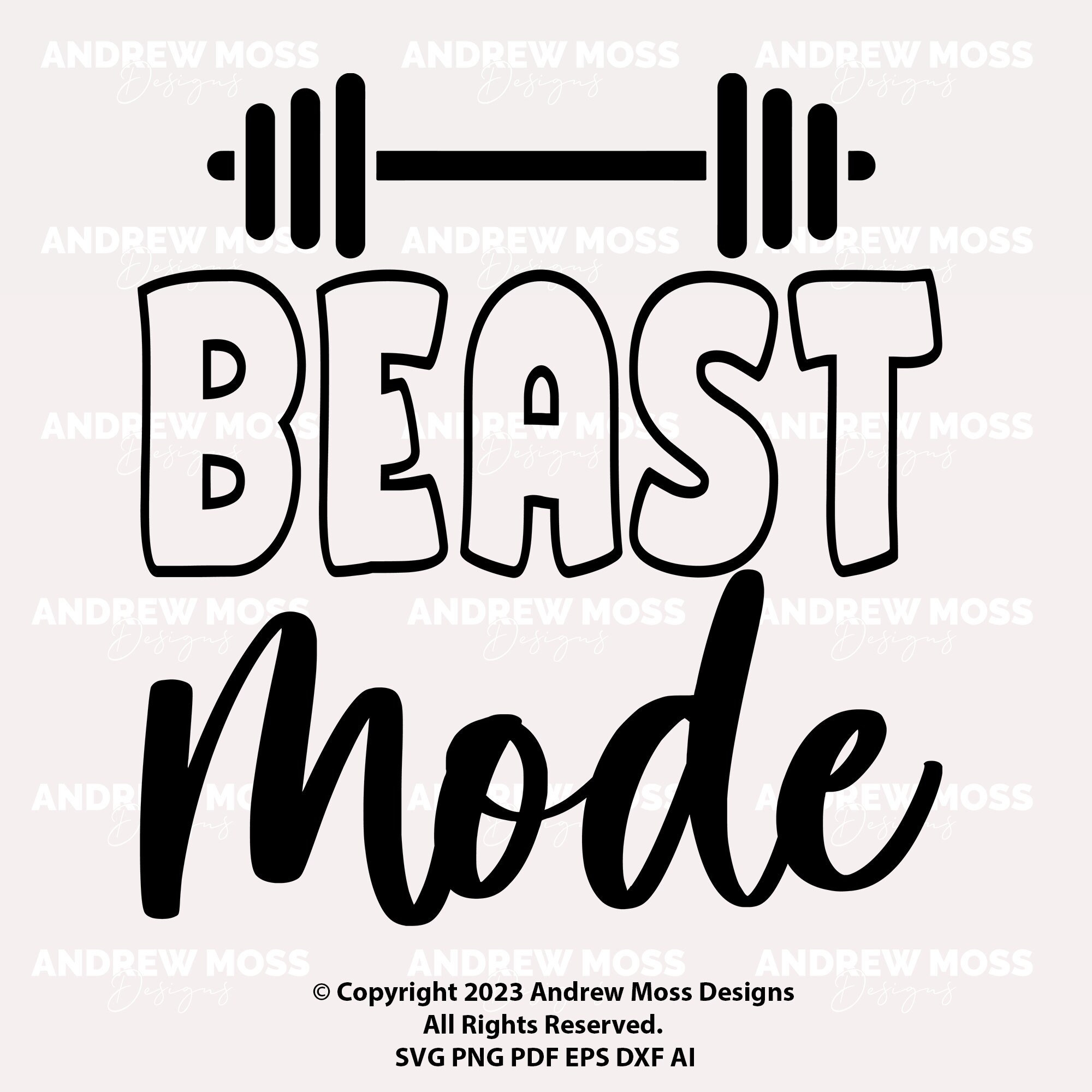 Beast Mode Gym SVG PNG PDF Workout Svg, Gym Life Svg, Gym Quote Svg ...