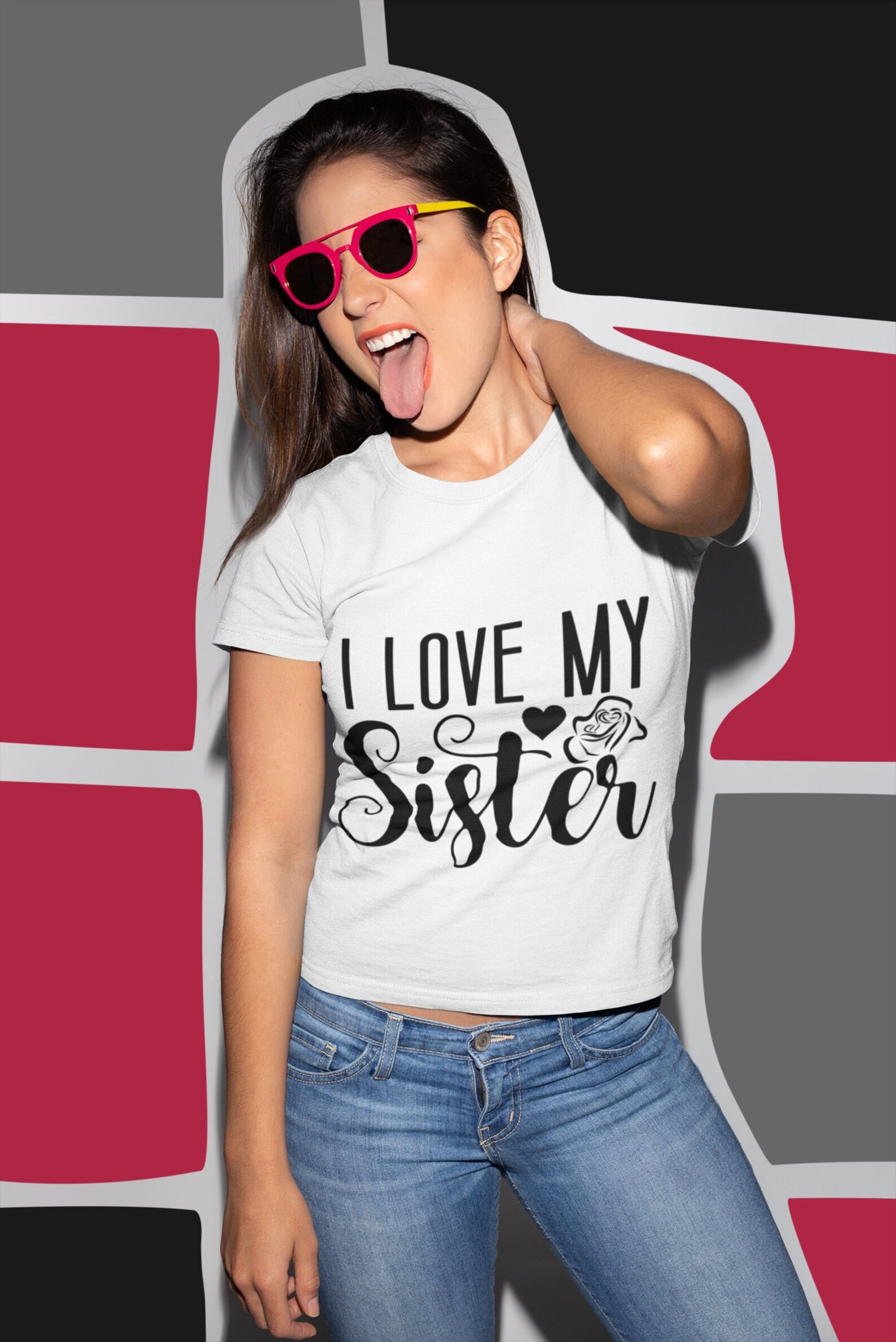 I Love My Sister SVG PNG PDF , Sister Svg, Love Svg, Love Sister Svg, Family Svg, Sister Quote ...