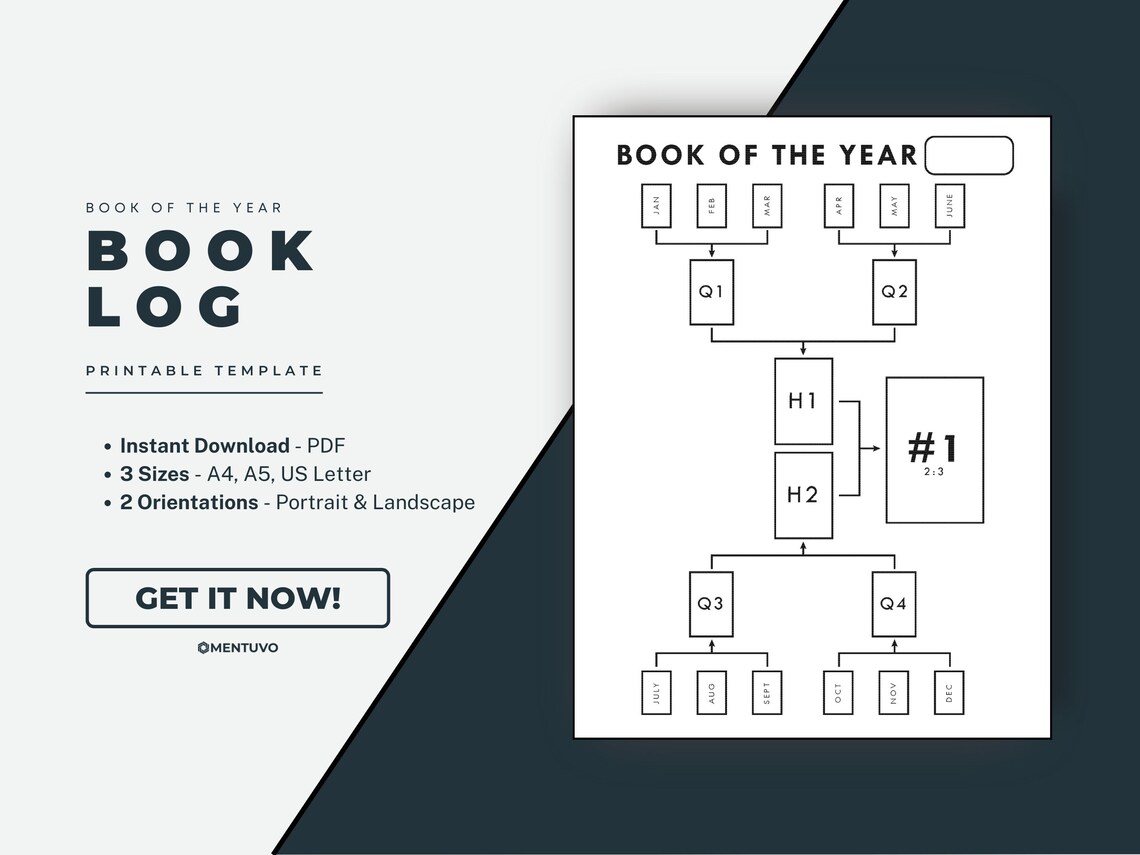 Book of the Year Printable | Rate Your Favorite Books of the Year and ...