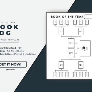 Book of the Year Printable | Rate Your Favorite Books of the Year and ...