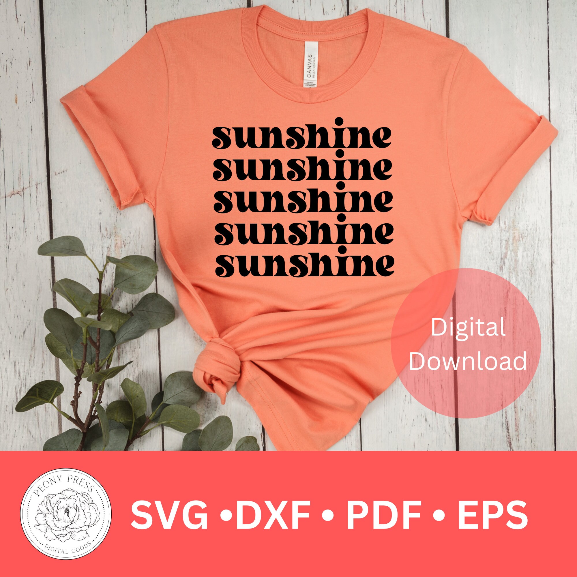 Sunshine Cut File for Cricut, Silhouette and Other Cutting Machines, T ...