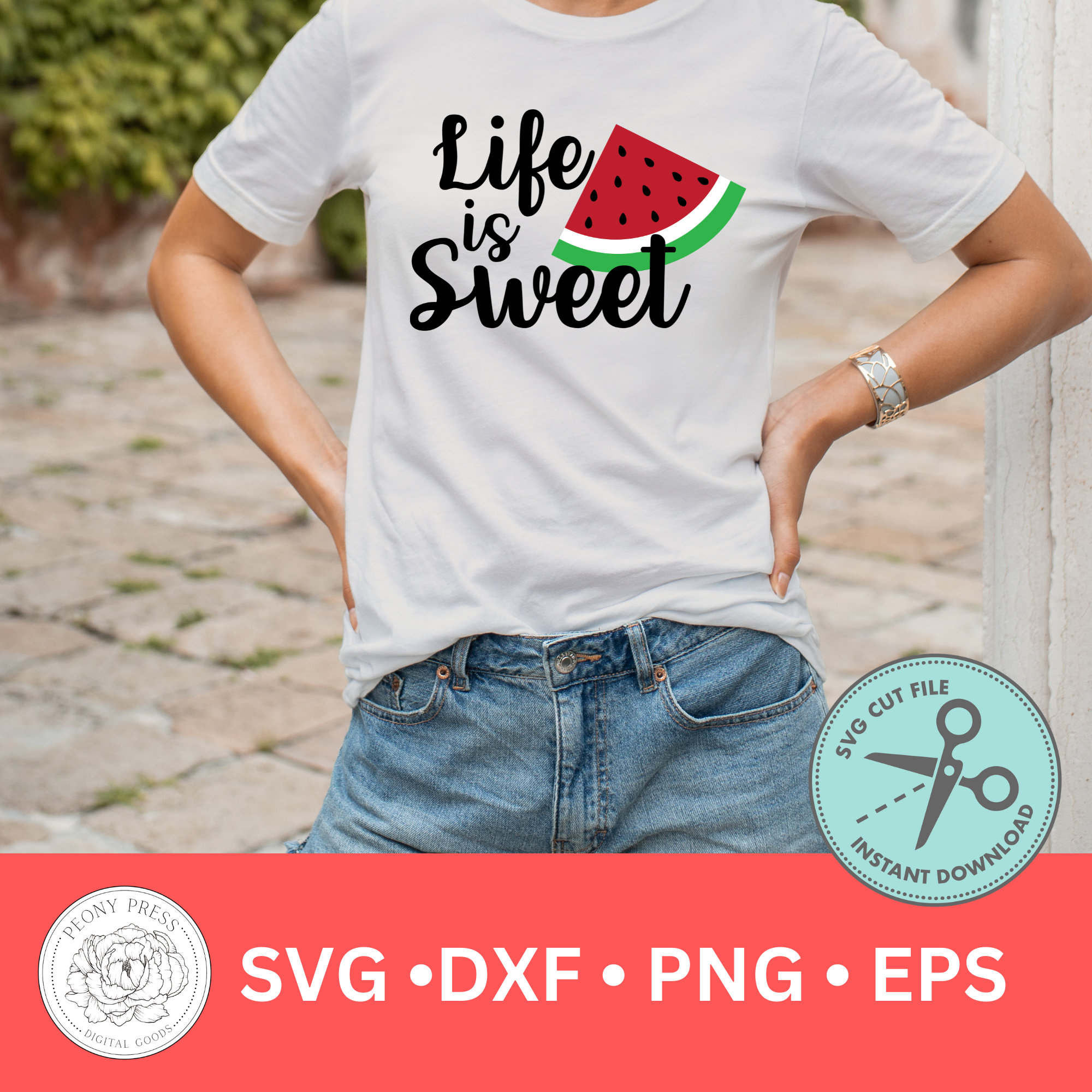 Life is Sweet SVG Cut File for Cricut and Silhouette Cutting Machines ...