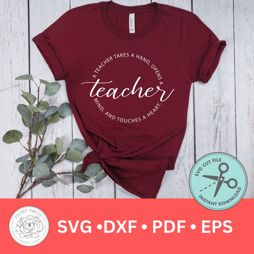 Teachers Touch Hearts SVG Cut File, Teacher Gifts, Cricut and ...