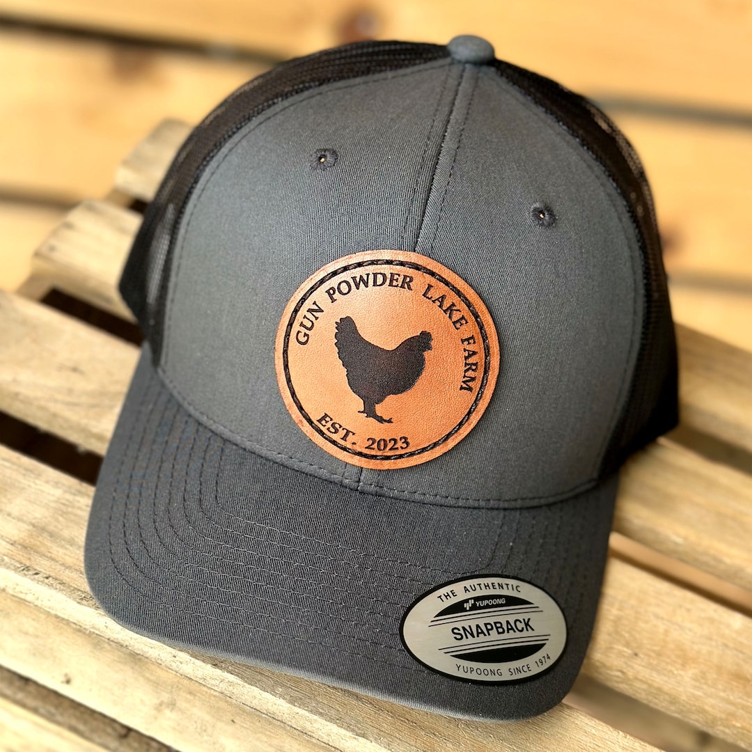 Custom Chicken Farm Mesh Snapback Trucker Hat - Personalized Chicken ...
