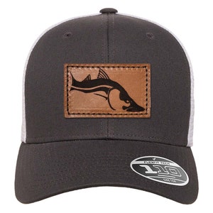 Snook Mesh Snapback Trucker Hat Salt Water Fishing Hat - Etsy