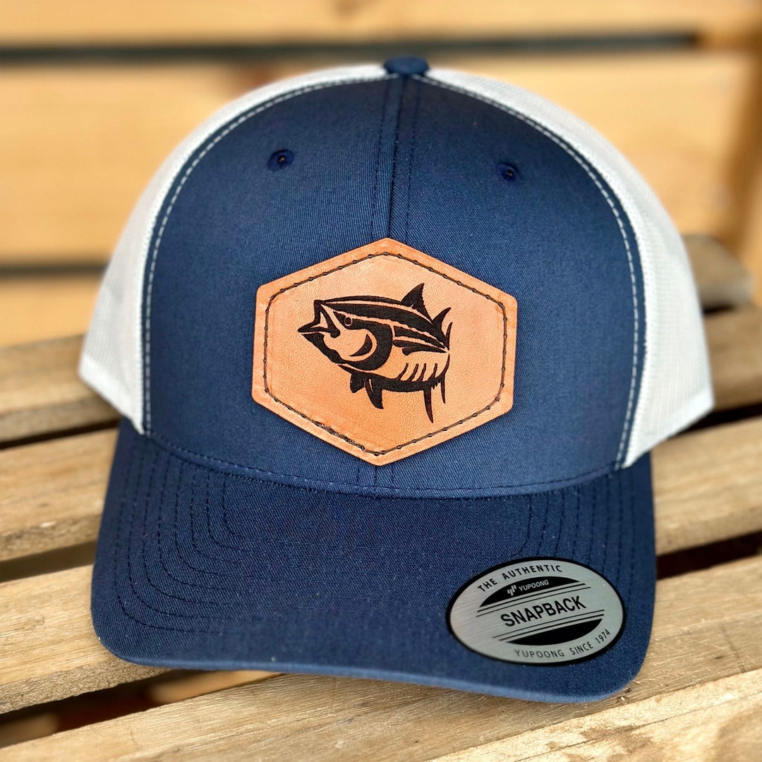 Tuna Fishing Mesh Snapback Trucker Hat Yellowfin Tuna, Yellowfin Tuna ...