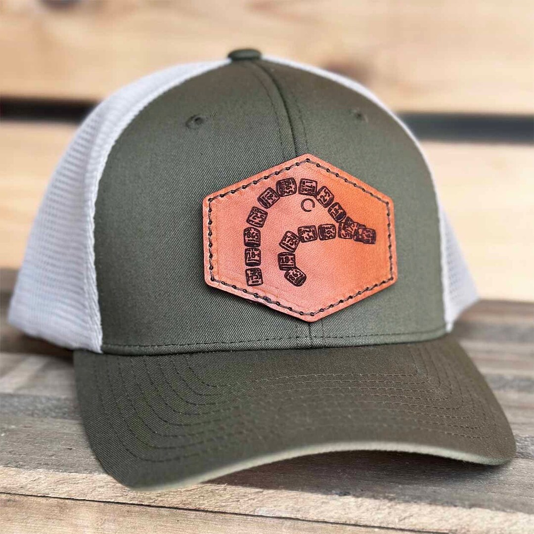 Lucky Duck Hat Genuine Leather Patch Snapback Trucker Hat Richardson ...