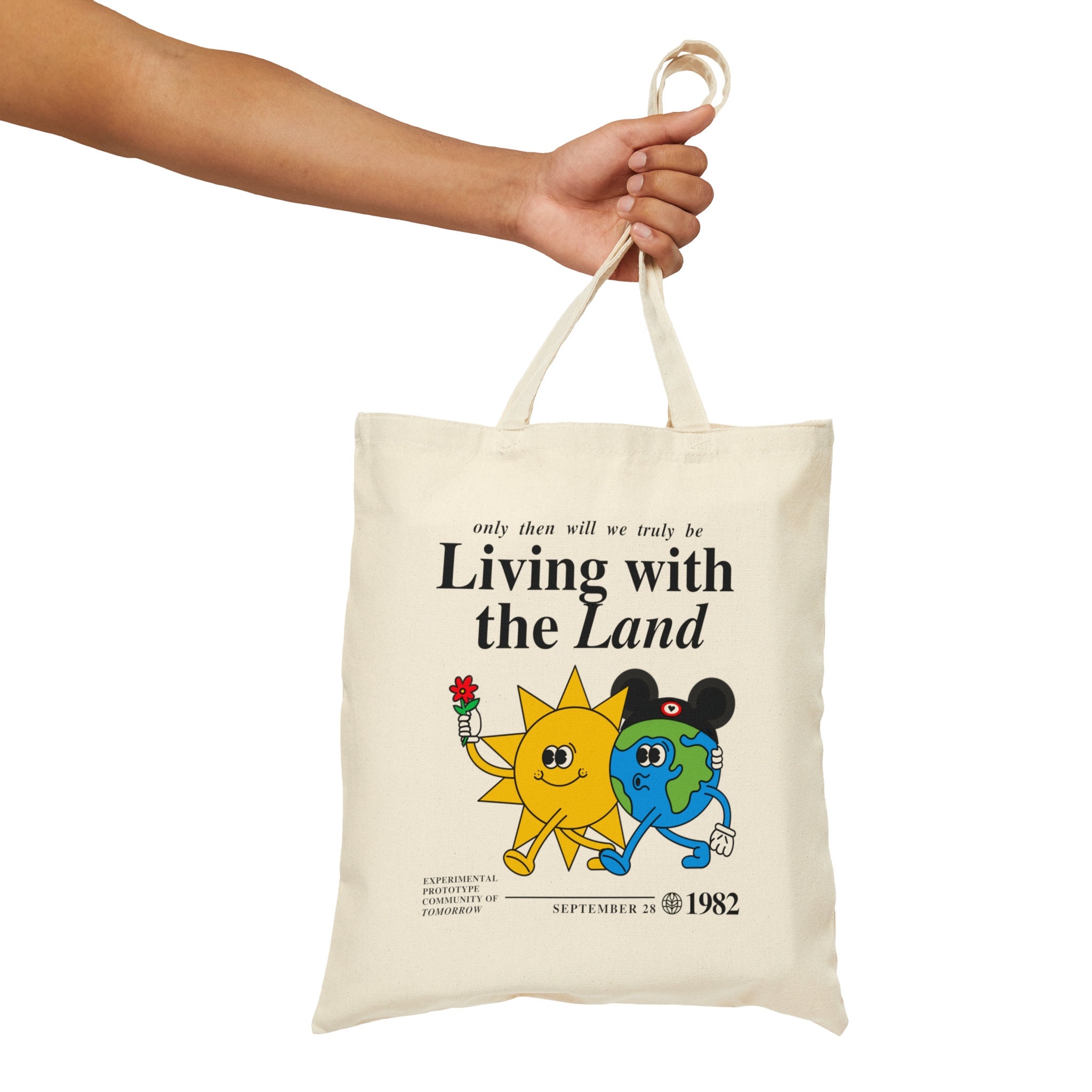 Living With the Land Tote Bag / EPCOT WDW Theme Park Subtle Vacation ...