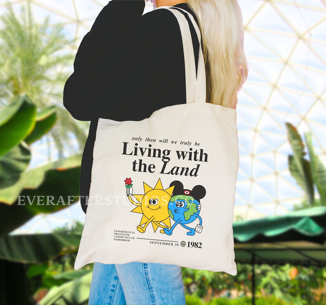 Living With the Land Tote Bag / EPCOT WDW Theme Park Subtle Vacation ...