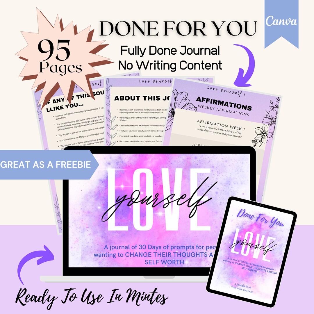 Self Care, Self Love Journal, Guided Journal Prompts, Therapy, Guided ...