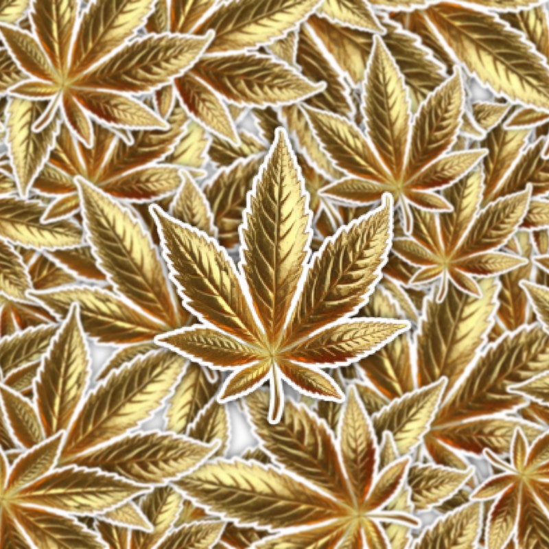 Pot Leaf Stickers - Etsy