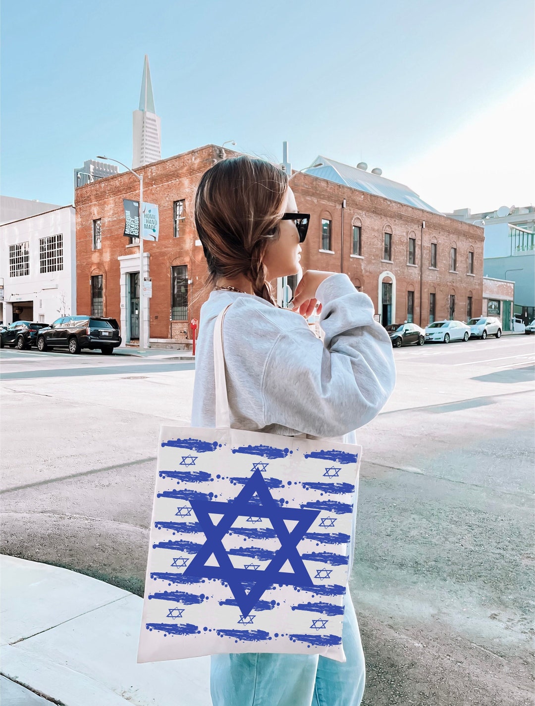 Stand With Israel Tote Bag, Canvas Bag, Israel Bag, Durable Bag, Jewish ...