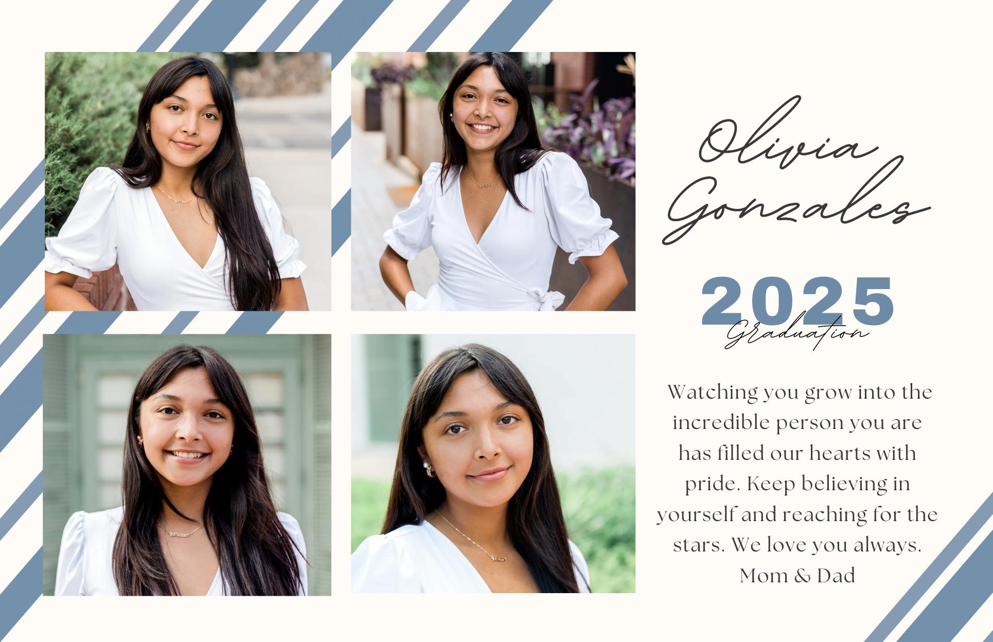 Senior Yearbook Ad Template, Editable Half Page Yearbook Ad, Yearbook ...