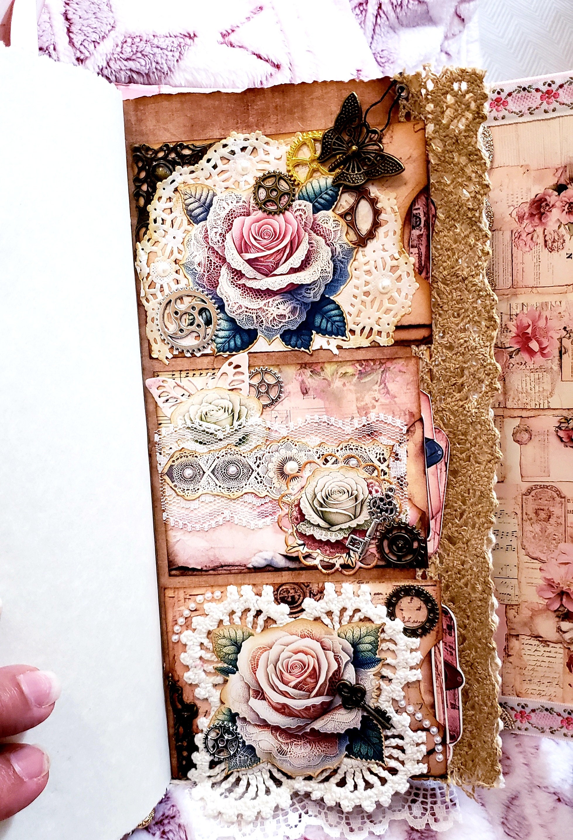 Pink Vintage Steampunk Junk Journal - Etsy