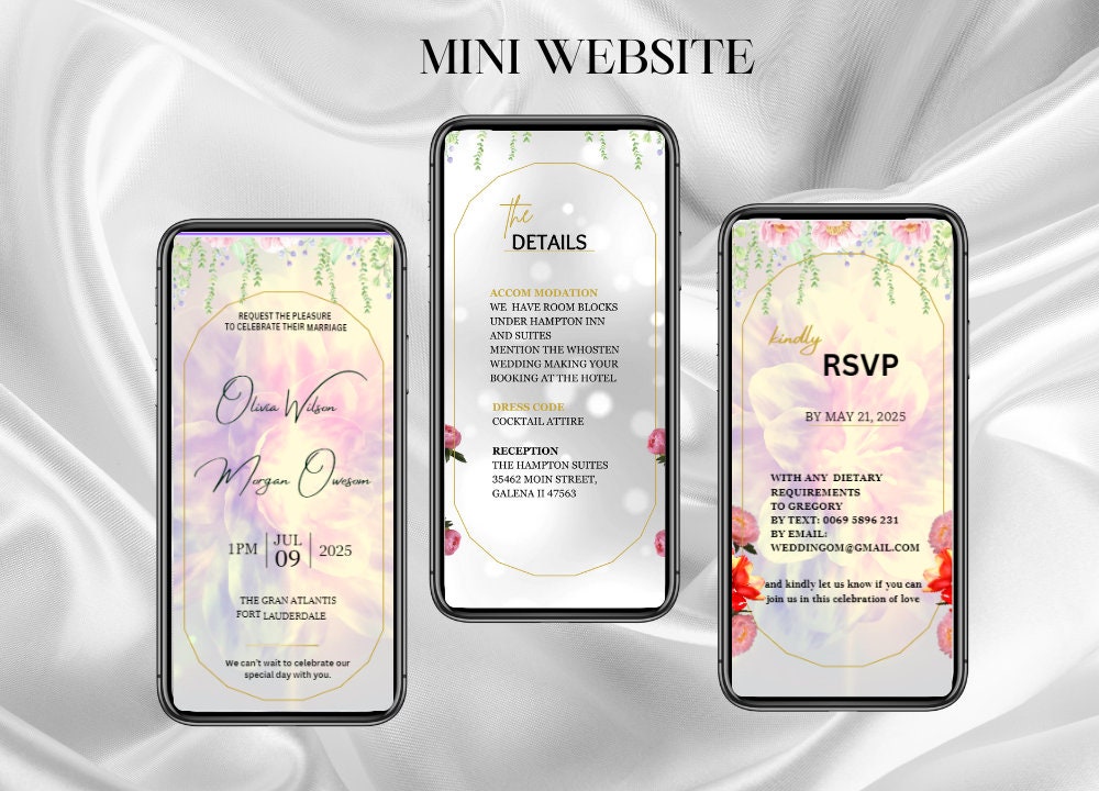 Wedding Video Invitation Digital Ecard Invitation With Music, Animated ...