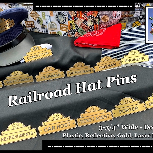 Railroad Badges - Etsy