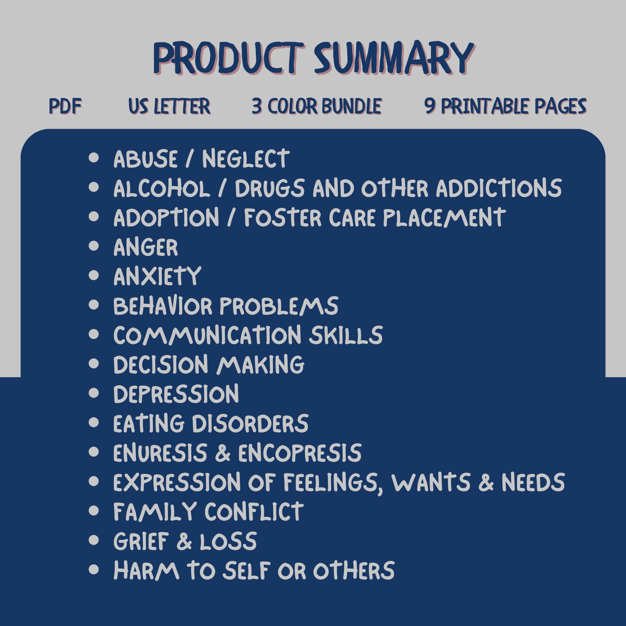 Therapy Goals and Objectives Bundle, Clinical Therapy Notes, Therapist ...