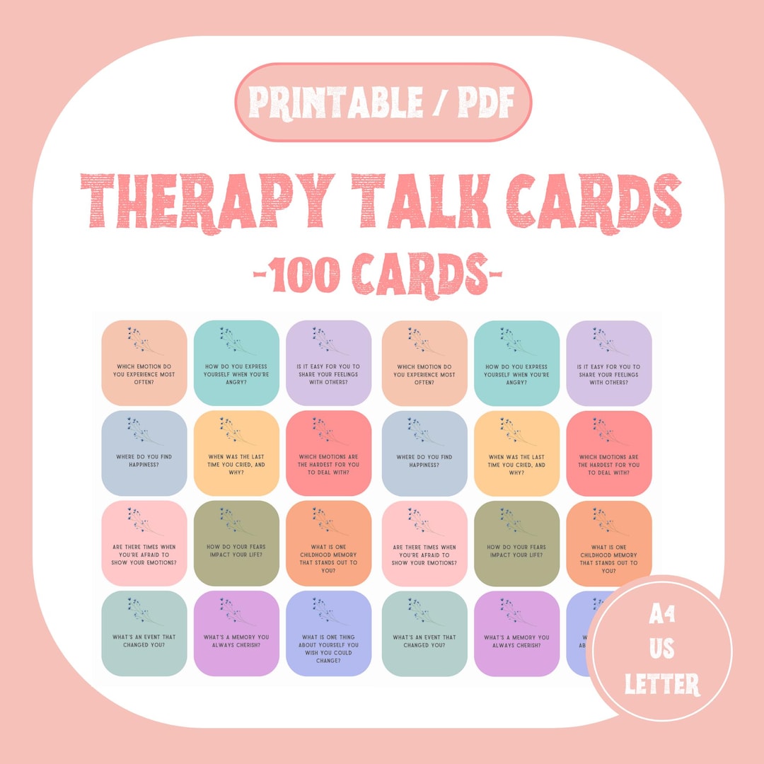 Therapy Question Cards for Teens: 100 DBT Conversation Starters ...