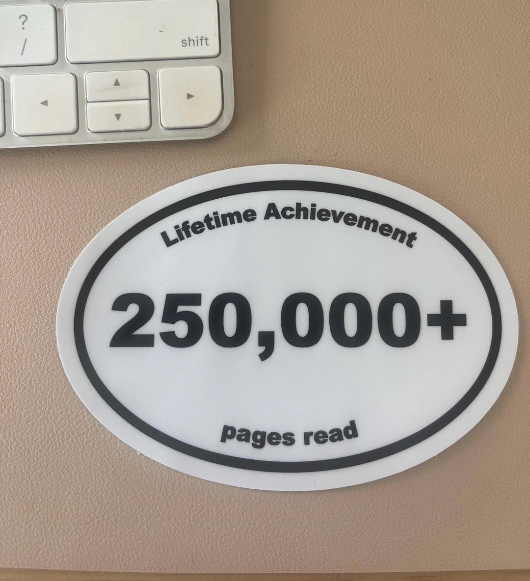 Custom Lifetime Achievement Book Marathon Vinyl Sticker - Etsy