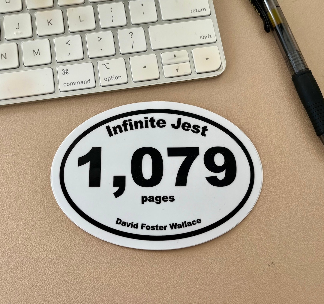 Infinite Jest Book Marathon Vinyl Sticker for Cars, Laptops - NEW ...