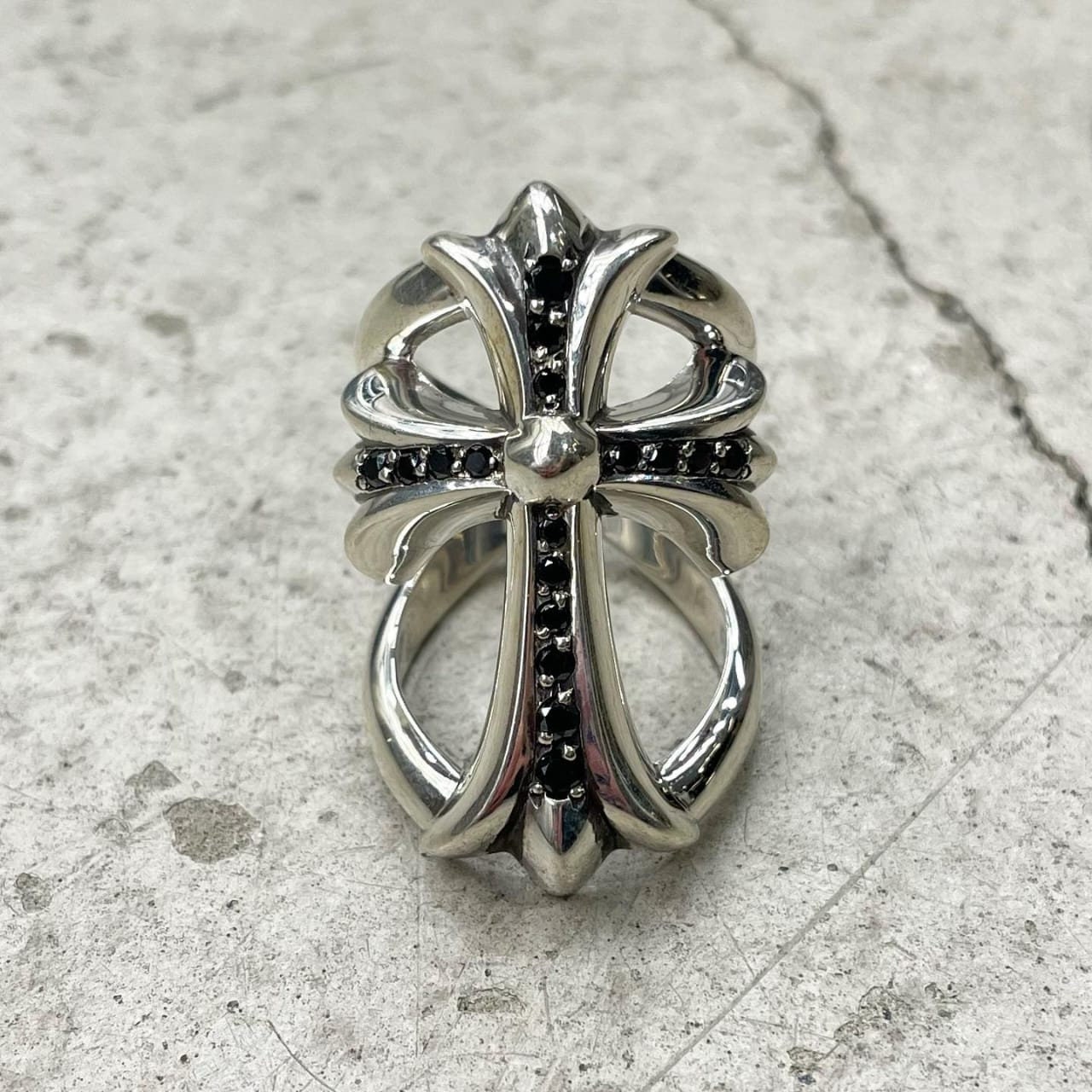925 Silver Chrome Hearts Ring. Anniversary Gift. Unisex Ring. - Etsy