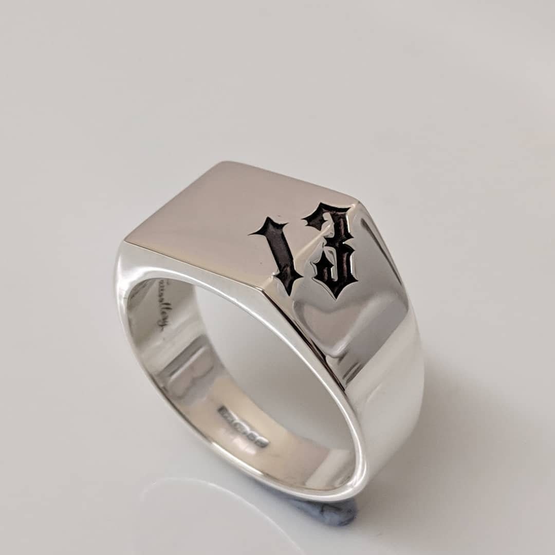 925 Sterling Silve Thirteen Ring, XIII Ring, 13 Ring Lucky Number Ring ...