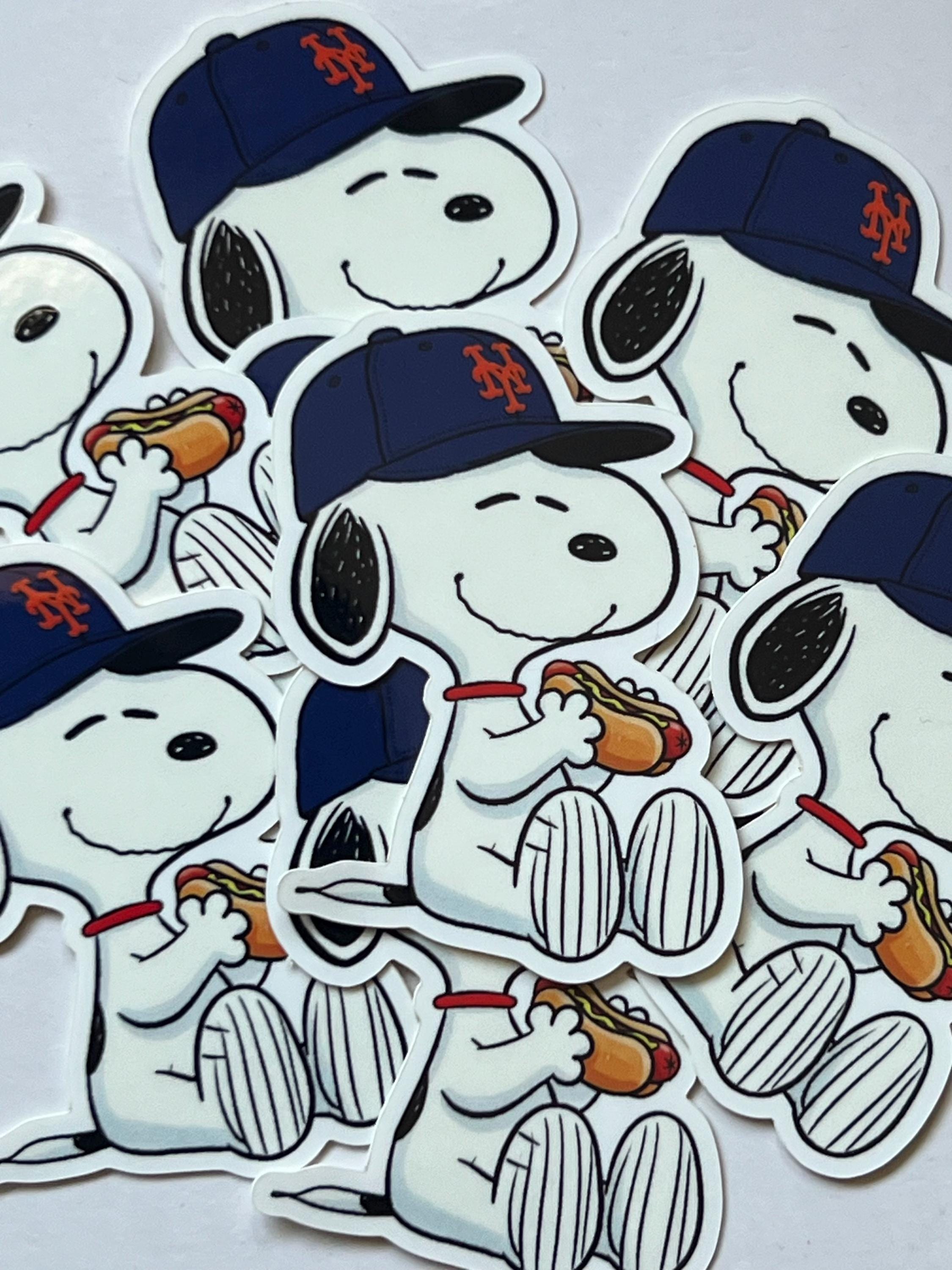 New York Mets Snoopy Sticker - Etsy