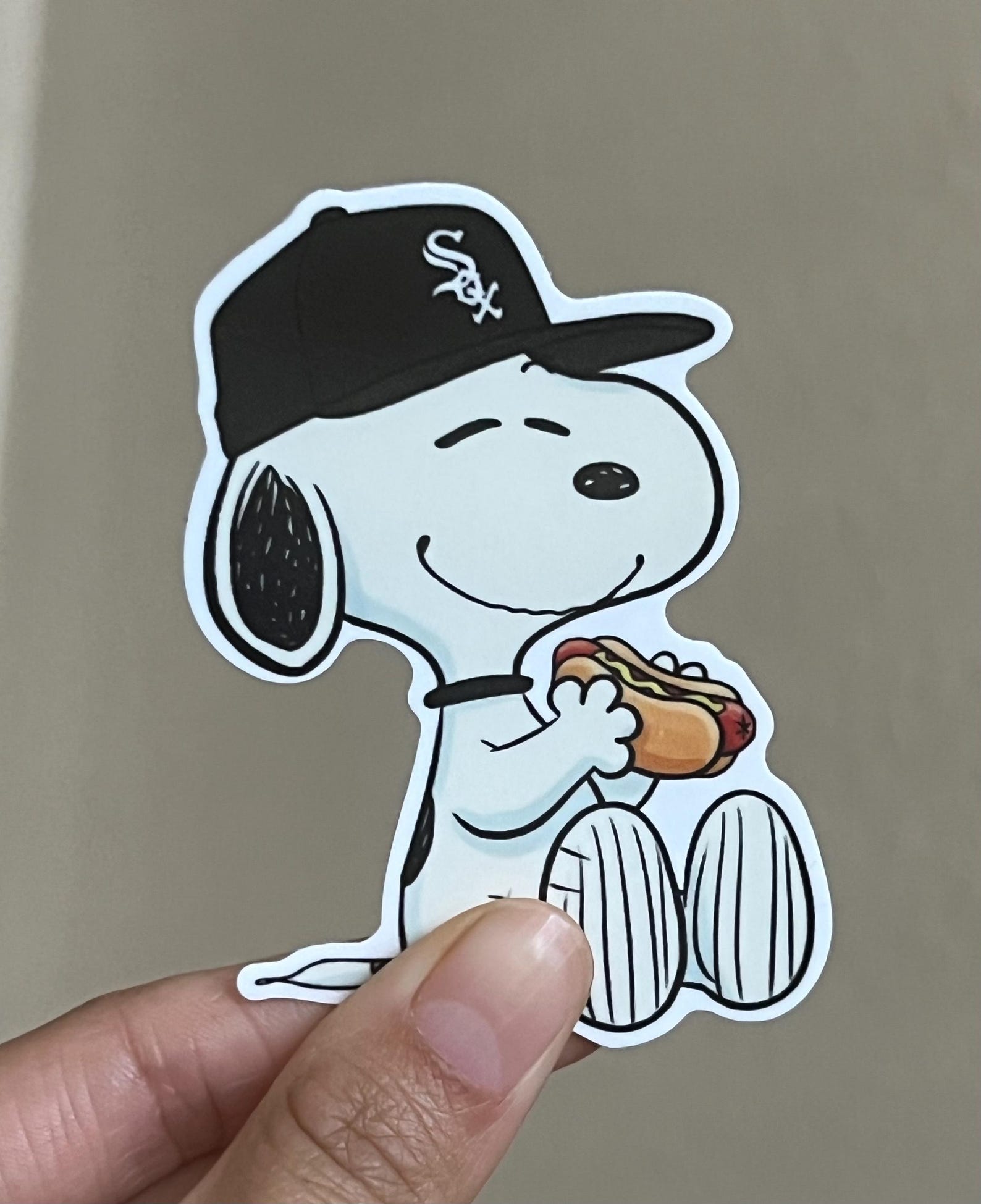 White Sox Snoopy Sticker - Etsy