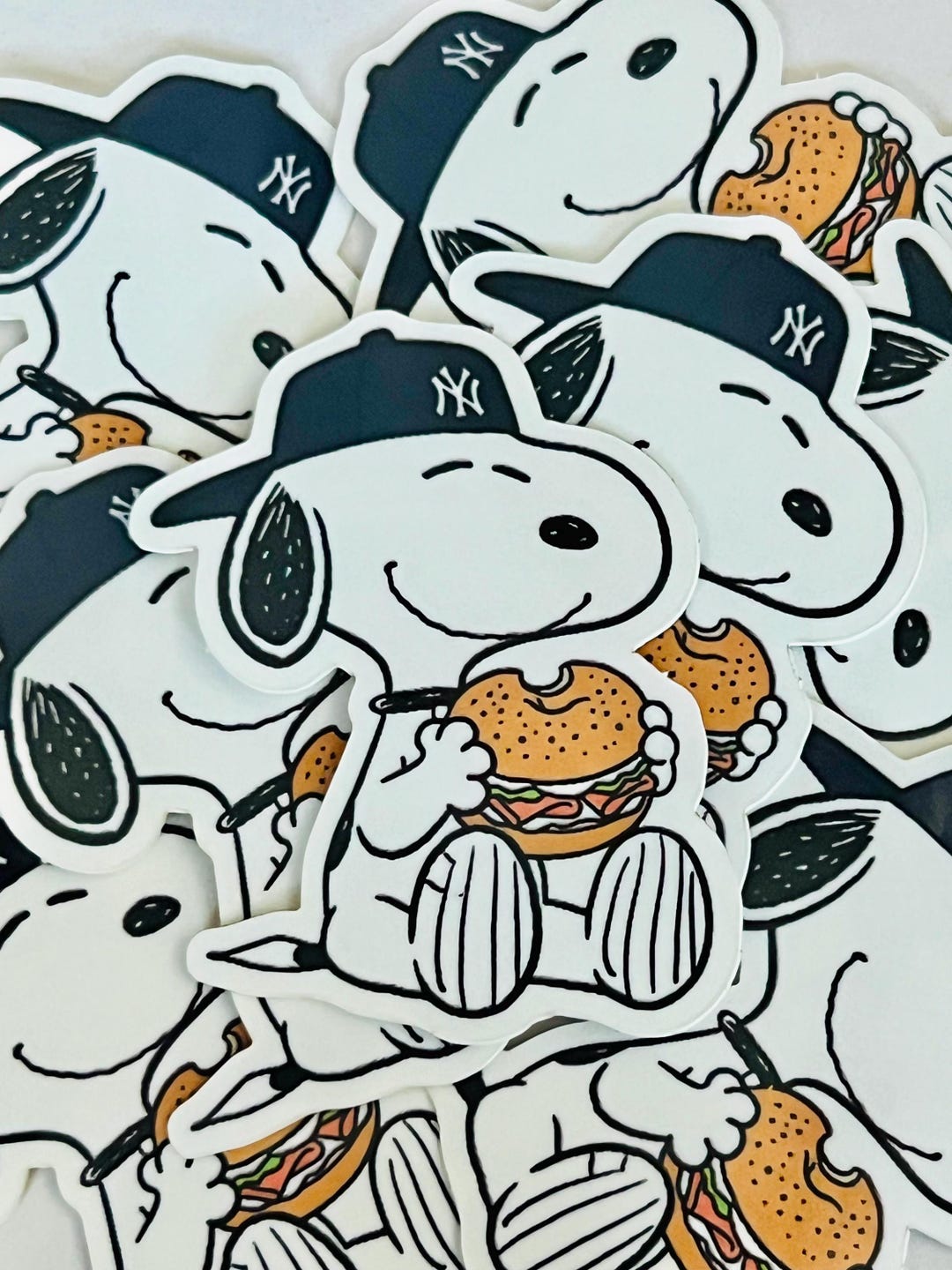NY Yankees Snoopy Sticker - Etsy
