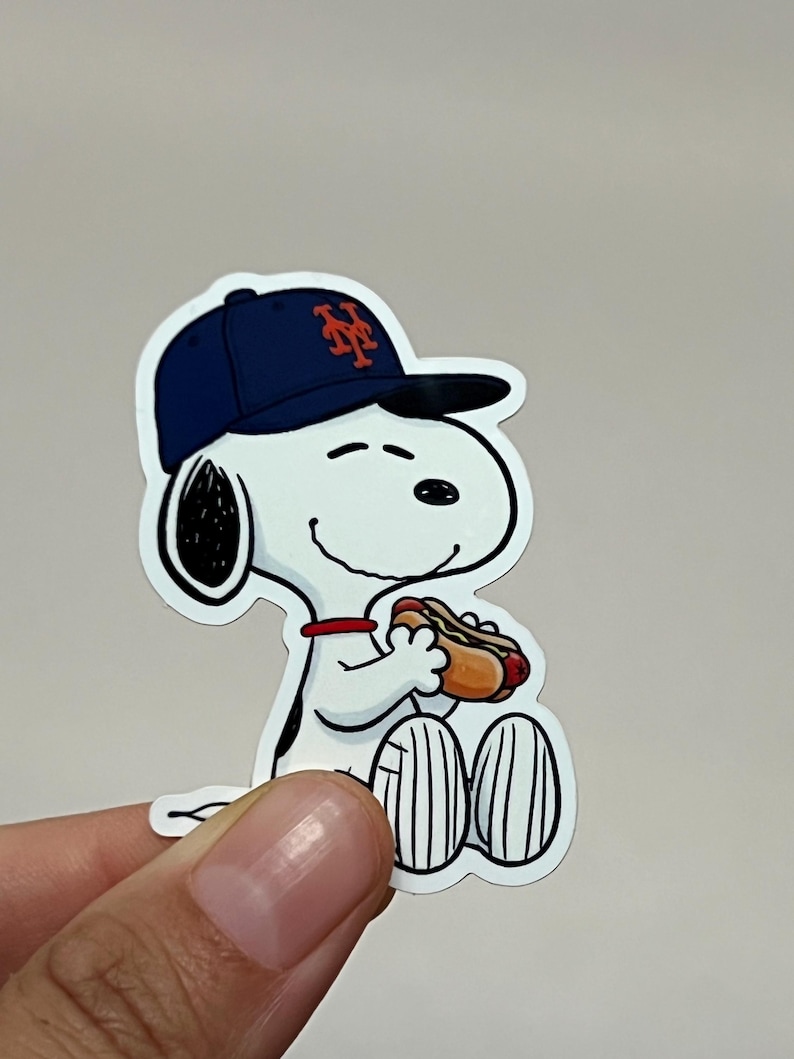 New York Mets Snoopy Sticker - Etsy