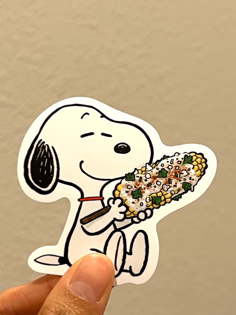Snoopy With an Elote - Etsy